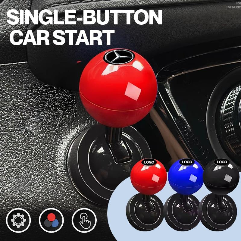 Metal Joystick Car Push Start Button Cover – Universal Engine Start St ...