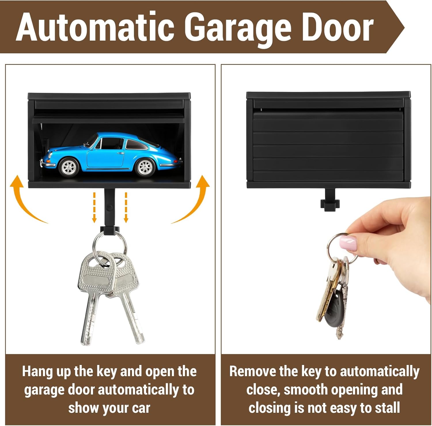 Car 3D Garage Key Hooks for Wall with Opening Door – USA Seat Cover
