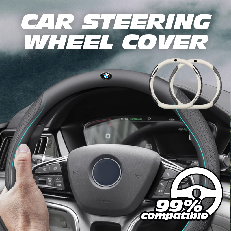 Zedd Breathable Anti Slip Leather Car Steering Wheel Cover Universal F ...